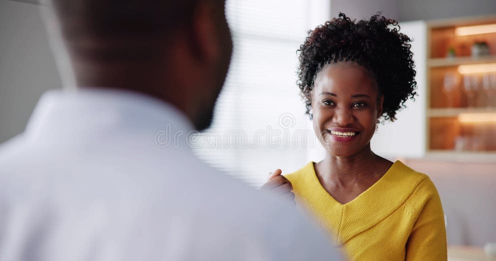 Couple Discussing Problems at Home Stock Image - Image of chatting ...
