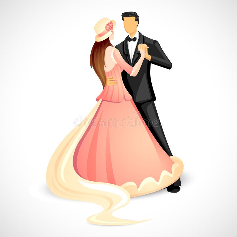 Couple doing Ball Dance stock vector. Illustration of invitation - 26173741