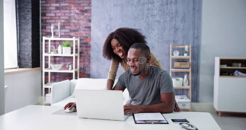 Couple Doing Taxes and Family Budget Stock Photo - Image of business ...