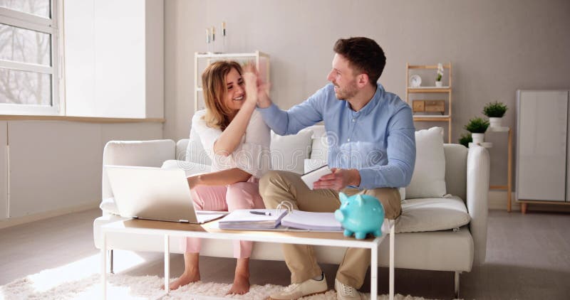 Couple Doing Taxes and Family Budget Stock Photo - Image of bill, bank ...