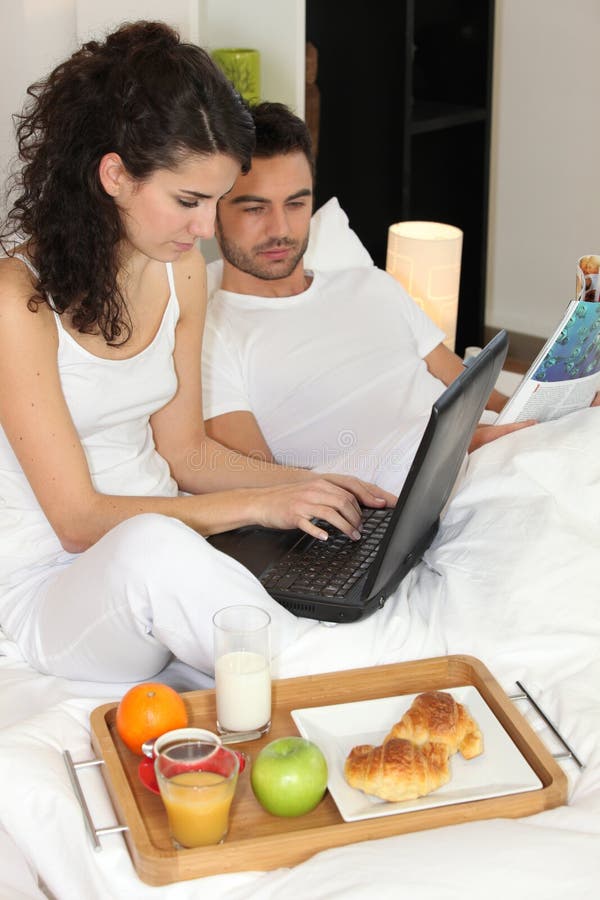 Couple eating breakfast stock photo. Image of morning - 35744618