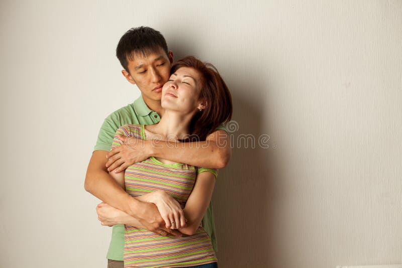 Couple embracing stock image. Image of smile, pair, casual - 45886495