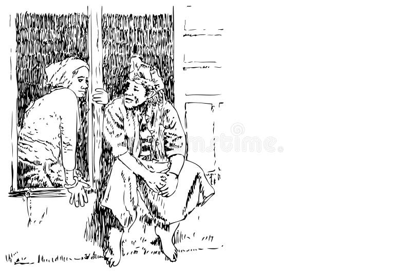 Chit-Chat - Retro Black Office Girl Cartoon Vector Illustration Stock ...