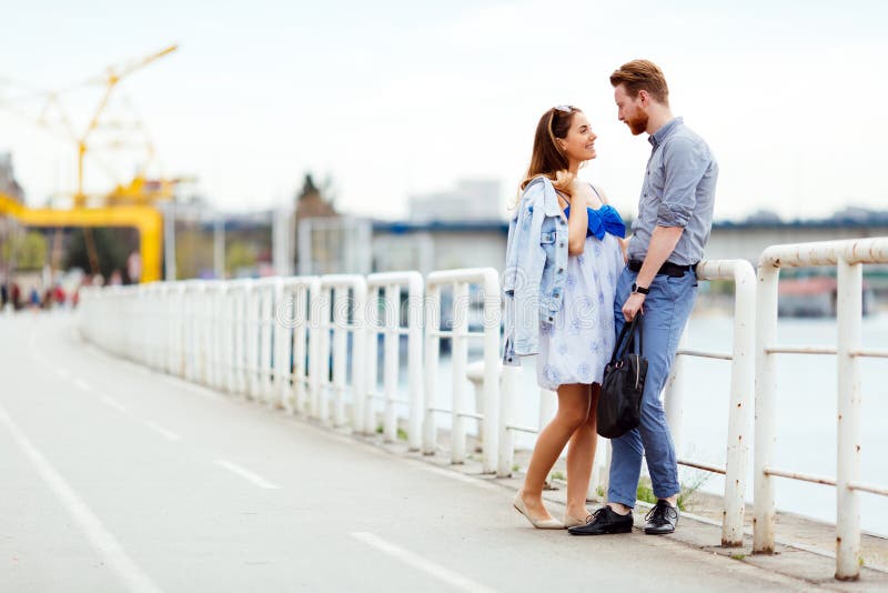 Couple enjoy walking stock photo. Image of beautiful - 133545660