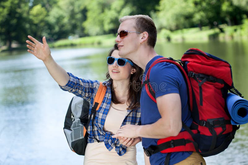 Couple Enjoying the Scenery Stock Image - Image of couple, lucky: 42130375