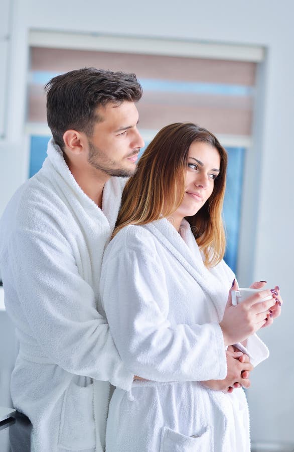 Couple Enjoying Wellness Weekend and Spa Stock Image - Image of relax ...