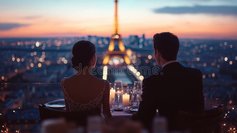 Romantic Dinner with Eiffel Tower View Paris Evening Couples Scenic ...