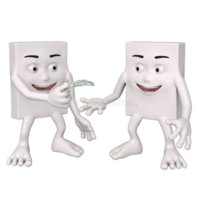 Exchanging Money People Two Stock Illustrations – 114 Exchanging Money ...