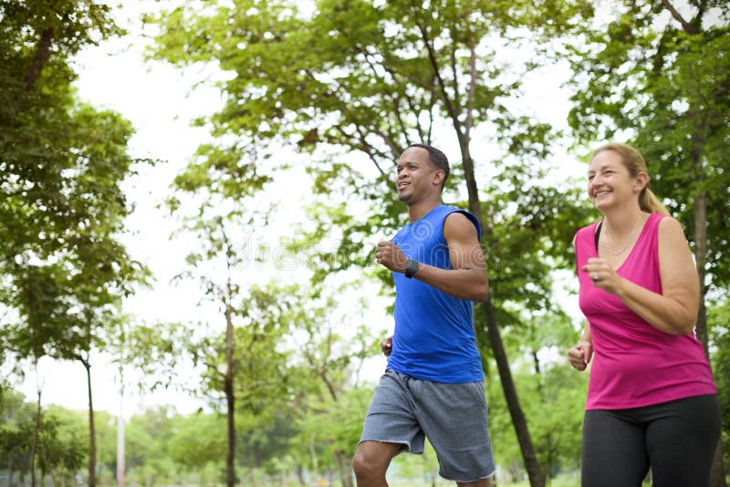 Couple Exercise Happiness Healthy Lifestyle Concept Stock Photo - Image ...