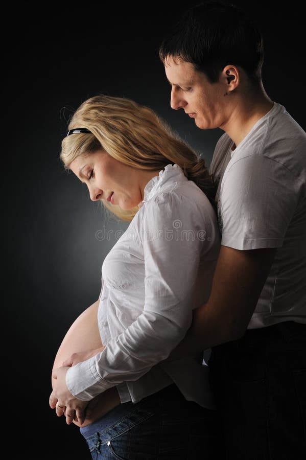 Couple expecting a baby stock image. Image of love, expecting - 13846515