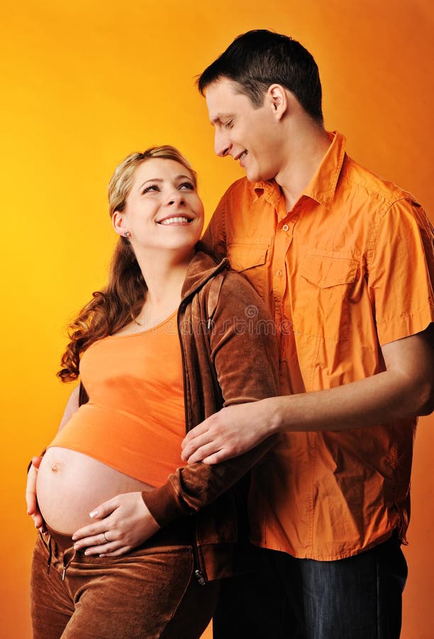 Couple expecting a baby stock image. Image of love, expecting - 13846515