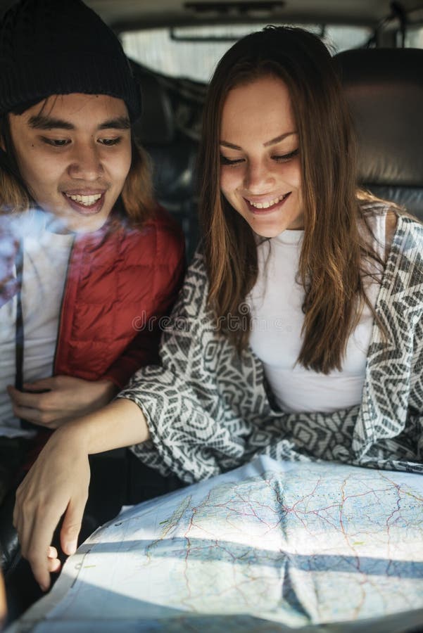 Couple Exploring Trip Holiday Concept Stock Image - Image of hiking ...