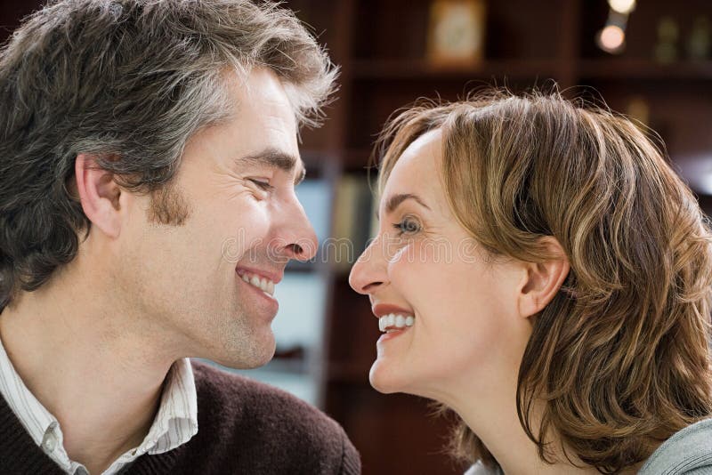 Couple face to face stock image. Image of bonding, couple - 62806199