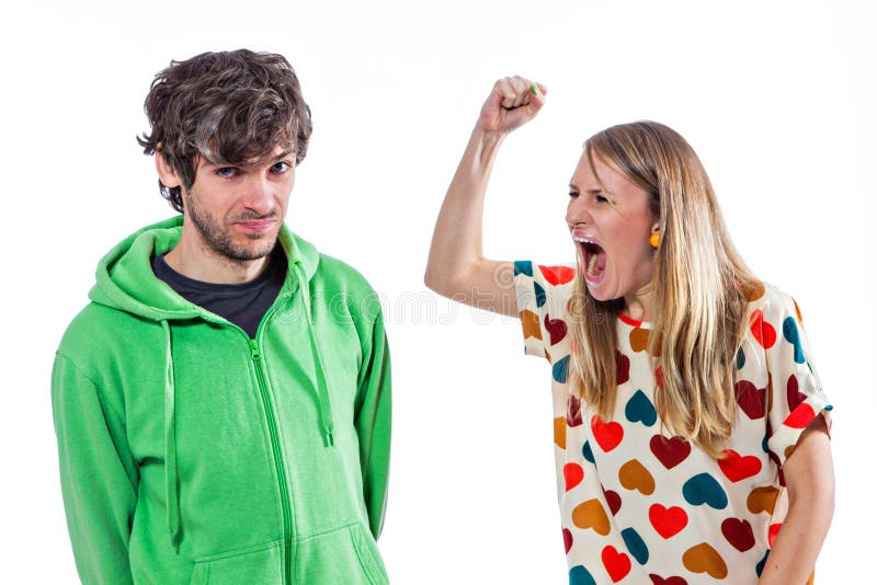 Couple fighting stock image. Image of caucasian, fighting - 28563427