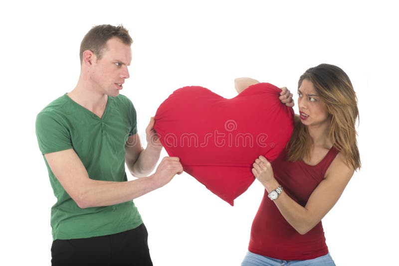 Couple fighting for love stock photo. Image of white - 92438960