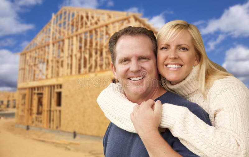 Couple on Construction Site. Stock Image - Image of construction ...