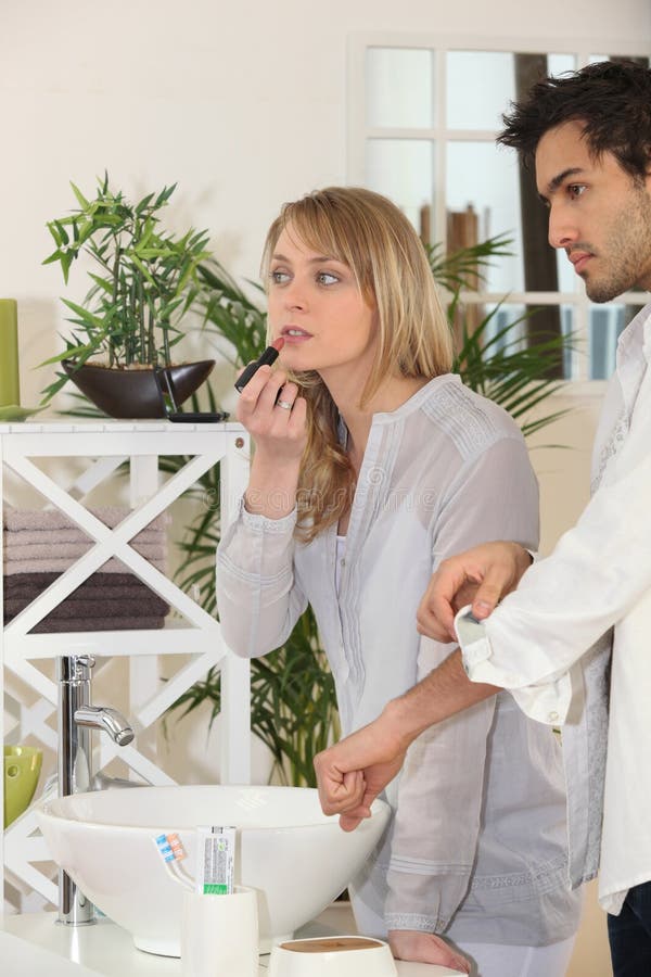 Couple getting ready stock photo. Image of caucasian - 27386942