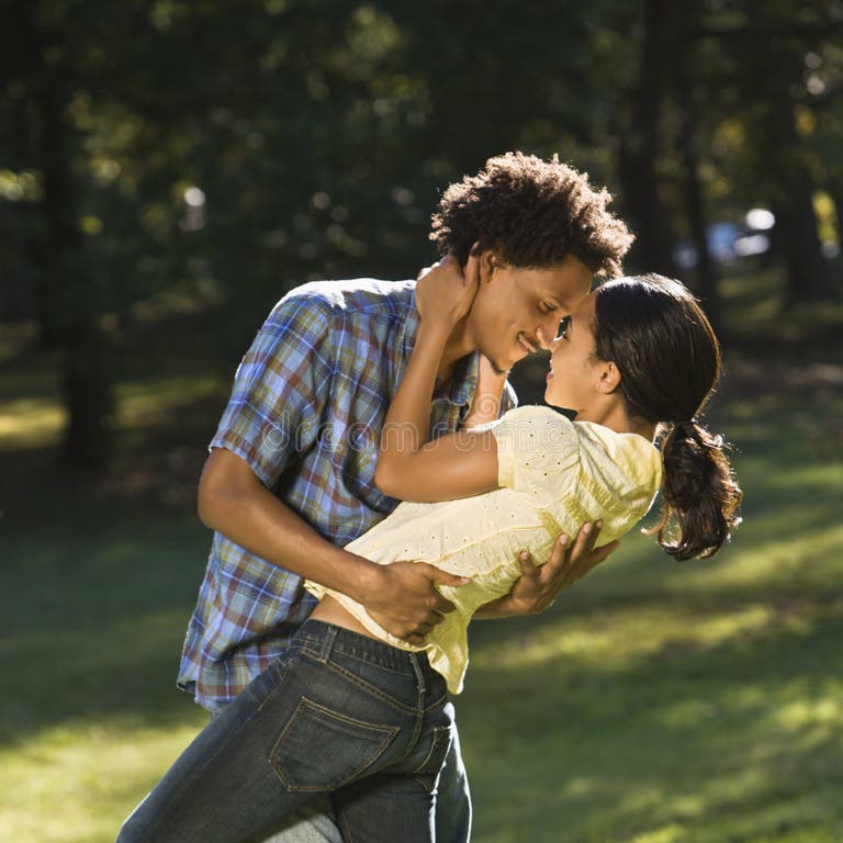 Couple getting romantic. stock image. Image of closeness - 3614387
