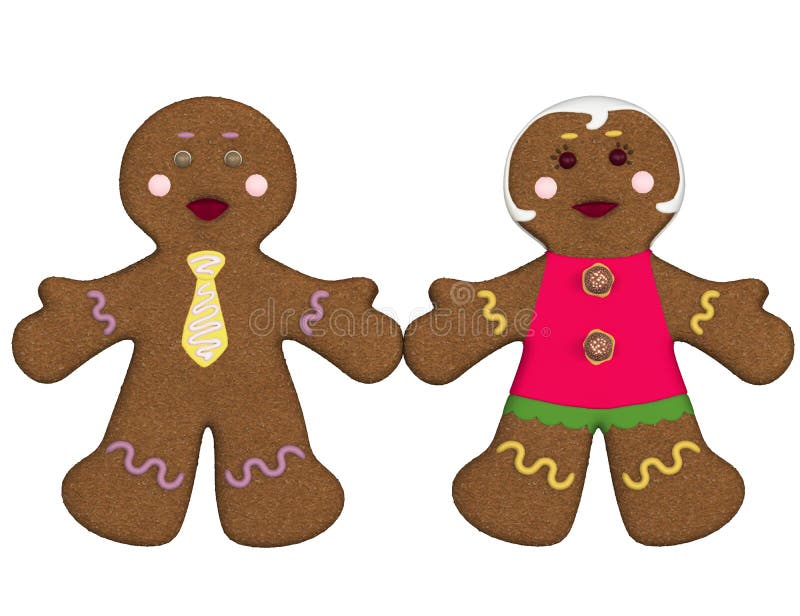 Gingerbread Couple Stock Illustrations – 776 Gingerbread Couple Stock ...