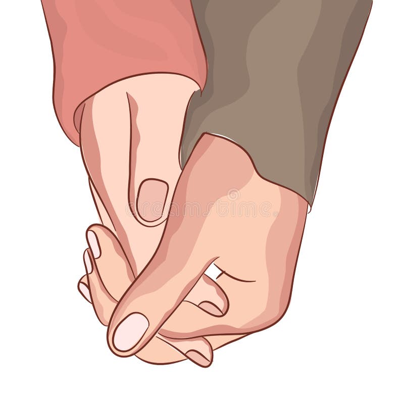Couple Hand Holding Relationship Symbol of Affection and Care. Hand ...