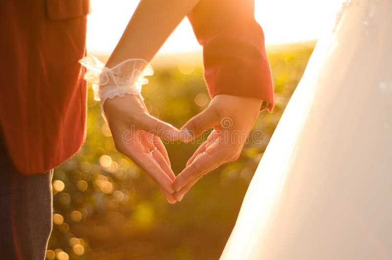 Couple Hand in Hand on Wooden Table Stock Photo - Image of human, male ...