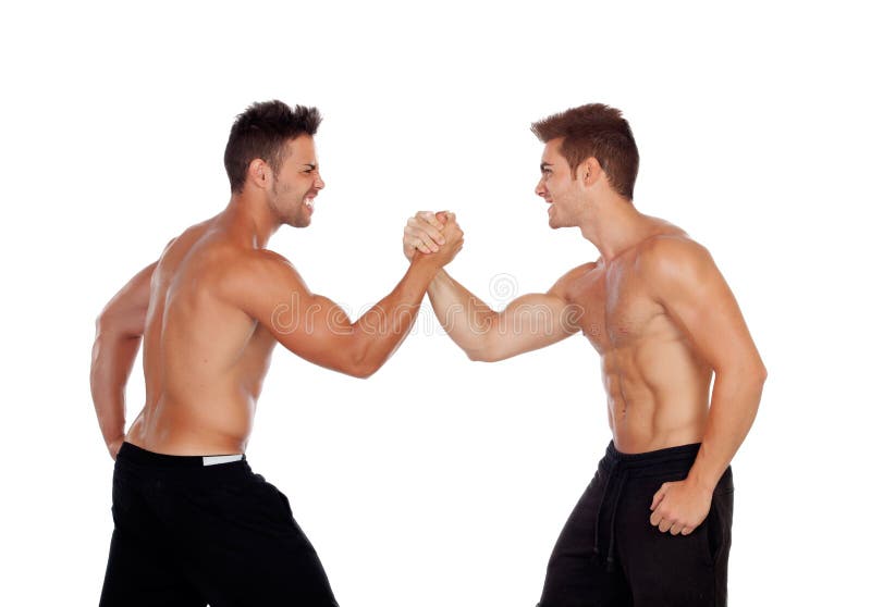 Two men fighting stock photo. Image of handsome, couple - 15590362