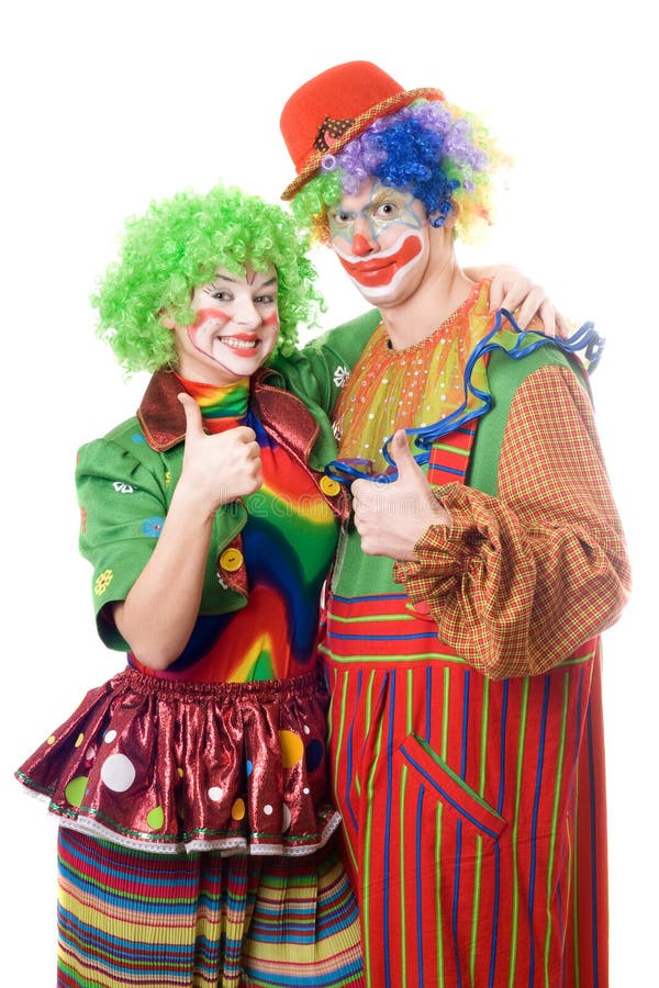 Funny clowns stock photo. Image of friends, artists, kindergarten ...