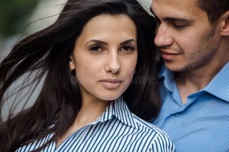 Couple have fun stock photo. Image of leaf, horizontal - 52134044