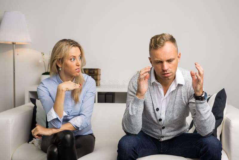 Argument over the phone stock image. Image of pretty, complaint - 3854805