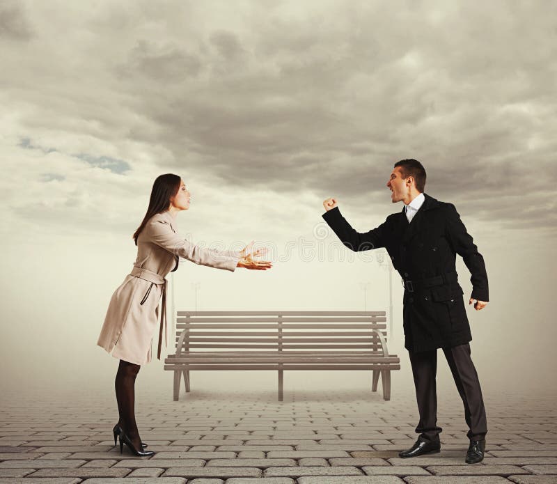 Couple having fallen out stock photo. Image of relationship - 36044494