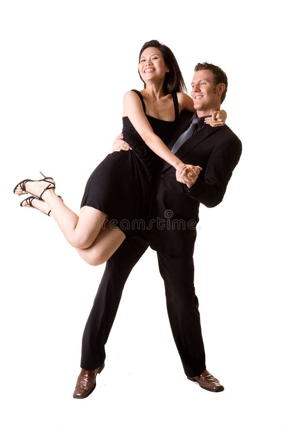 Happy dancing couple stock image. Image of fashion, perform - 6599161