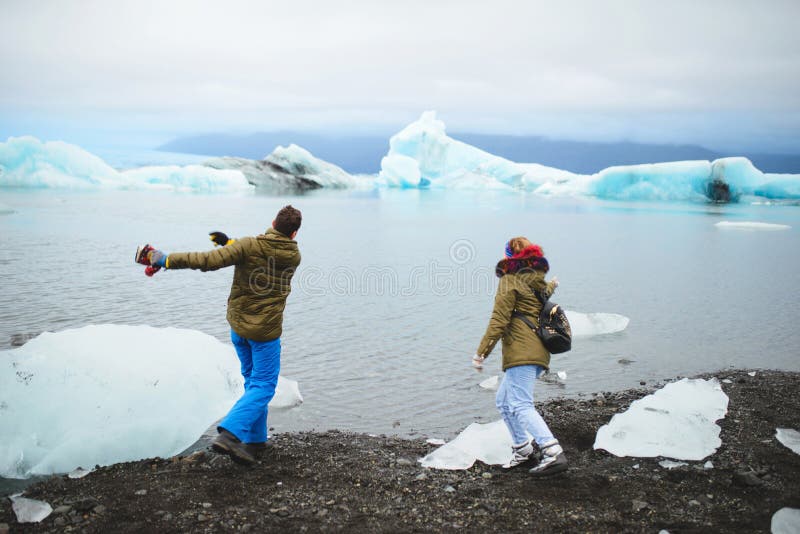 Couple Throwing Ice Water Stock Photos - Free & Royalty-Free Stock ...
