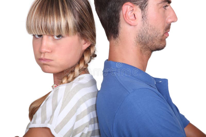 Couple Having a Disagreement Stock Photo - Image of anger, blonde: 30013908
