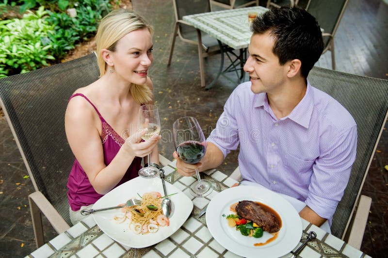 Couple Having Meal stock image. Image of couple, confident - 14750437
