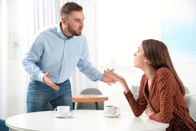 Couple Having Quarrel. Relationship Problems Stock Photo - Image of ...