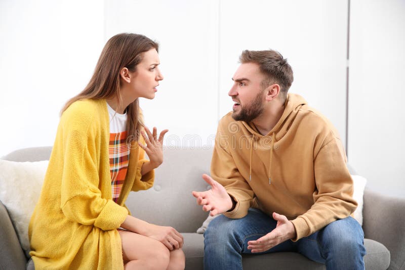 Couple Having Quarrel. Relationship Problems Stock Image - Image of ...