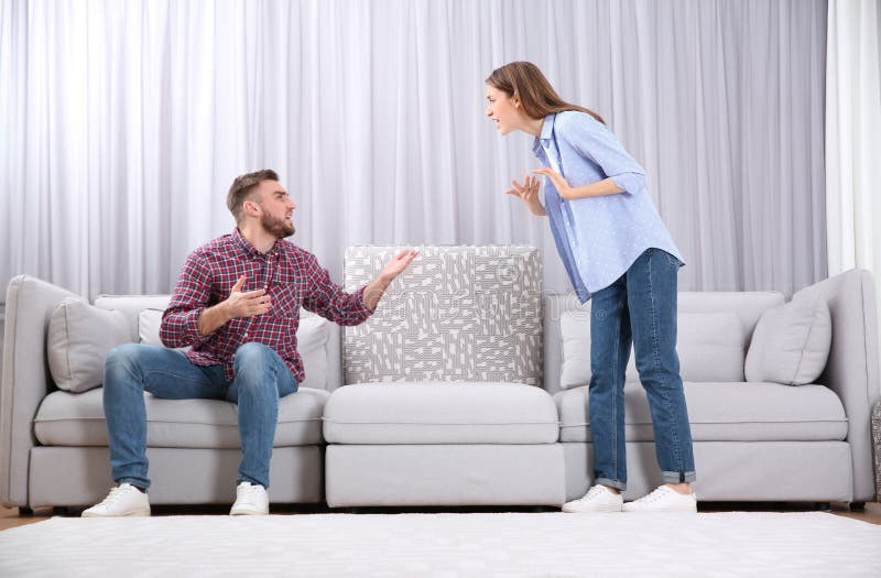 Couple Having Quarrel. Relationship Problems Stock Image - Image of ...