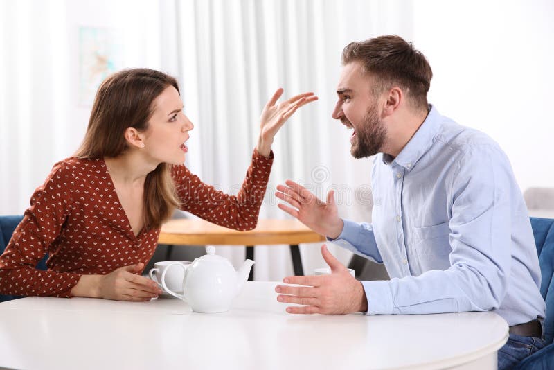 Couple Having Quarrel. Relationship Problems Stock Photo - Image of ...