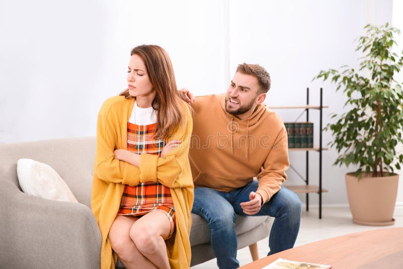 Couple Having Quarrel. Relationship Problems Stock Photo - Image of ...
