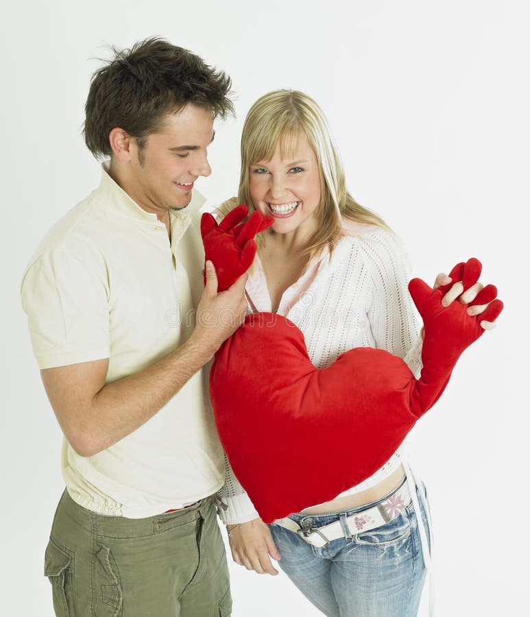 Couple with heart stock photo. Image of friendship, emotions - 18223040