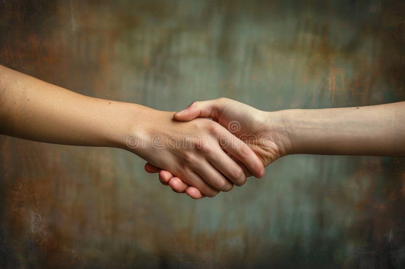 A Couple Holding Hands Over Each Other in a Show of Unity and Support ...