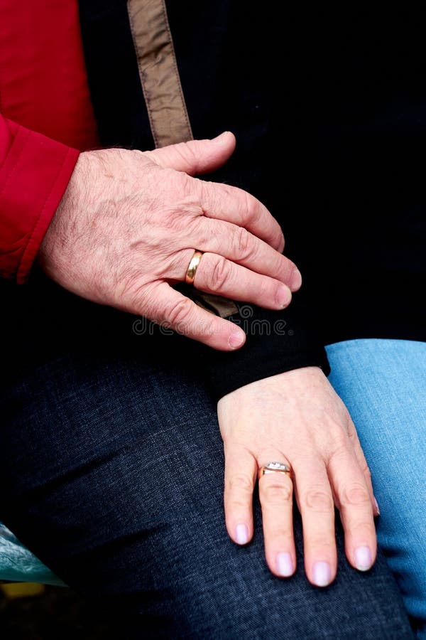 Couple Holding Hands In Wedding Rings Love Stock Image Image Of