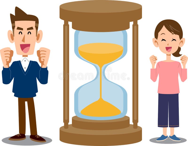 A Couple with Hope for the Rest of Their Lives Stock Vector ...