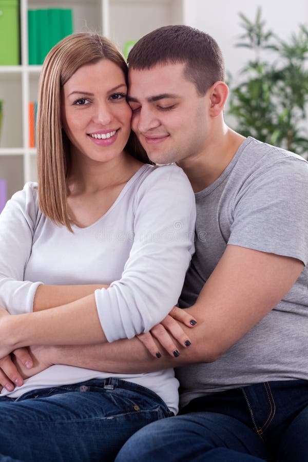 Couple hug stock photo. Image of people, estate, attractive - 38386590