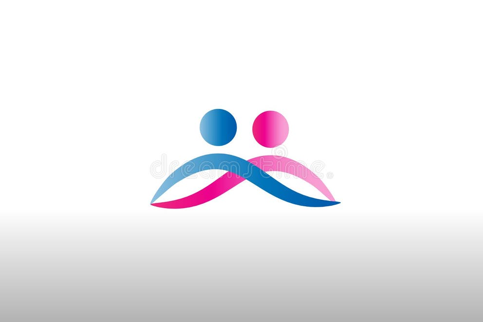 Couple Hug Logo Vector Image Stock Vector - Illustration of compromise ...