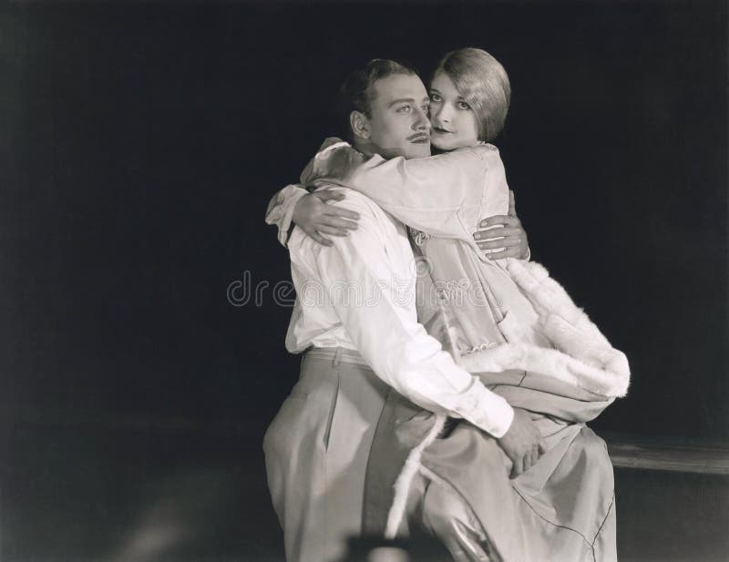 Hugging it out stock image. Image of lawn, oldvisuals - 77561561