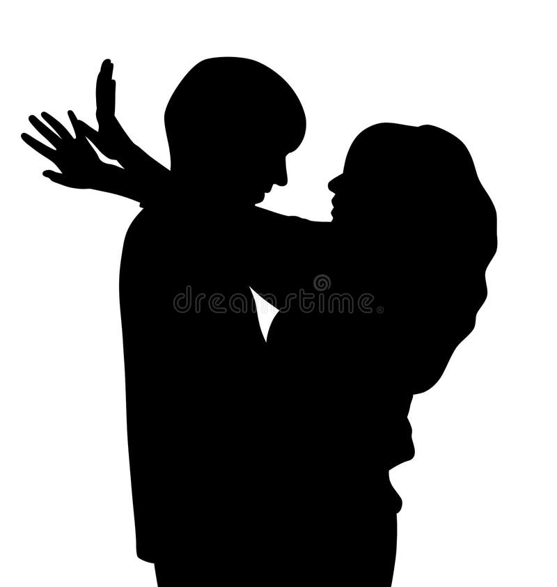 Couple Hugging Shadow Stock Illustrations – 141 Couple Hugging Shadow ...