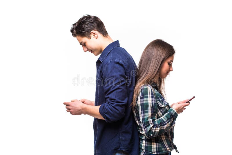 Couple ignore each other stock photo. Image of relationship - 84551148