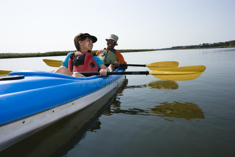 Couple kayaking. stock photo. Image of boating, 070522s0058 - 3470610