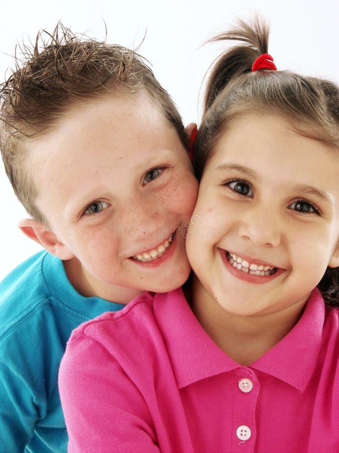 Couple kids. stock image. Image of faces, male, happiness - 28532391